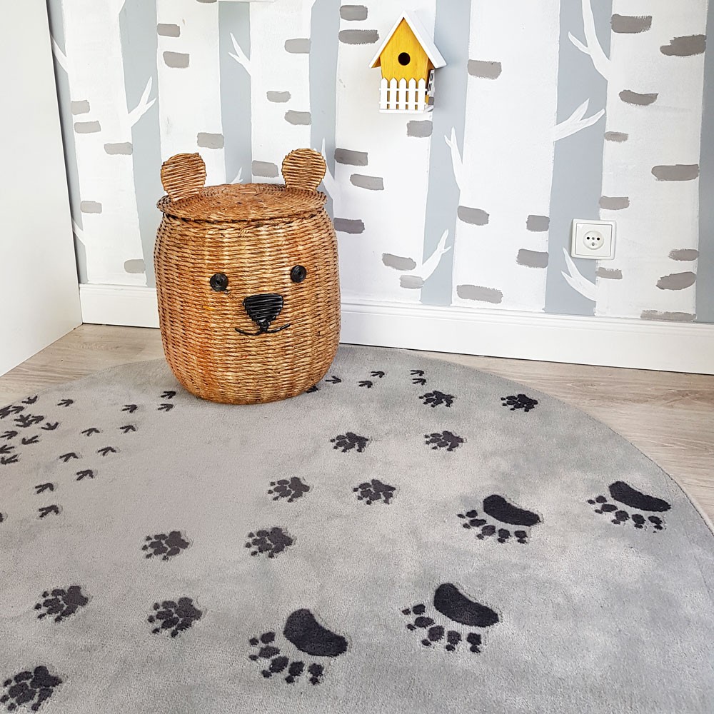 KARL the BEAR paper wicker toy basket - NOYA Design